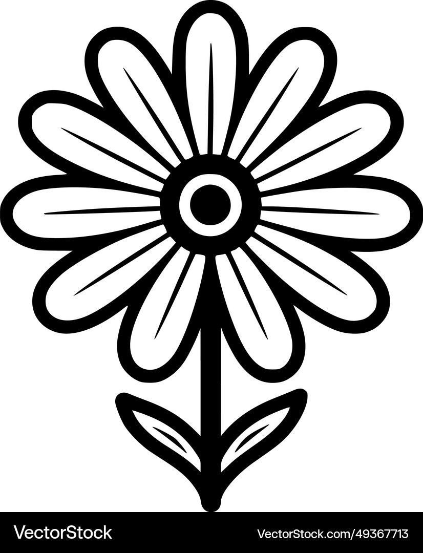Daisy - high quality logo ideal for t-shirt Vector Image