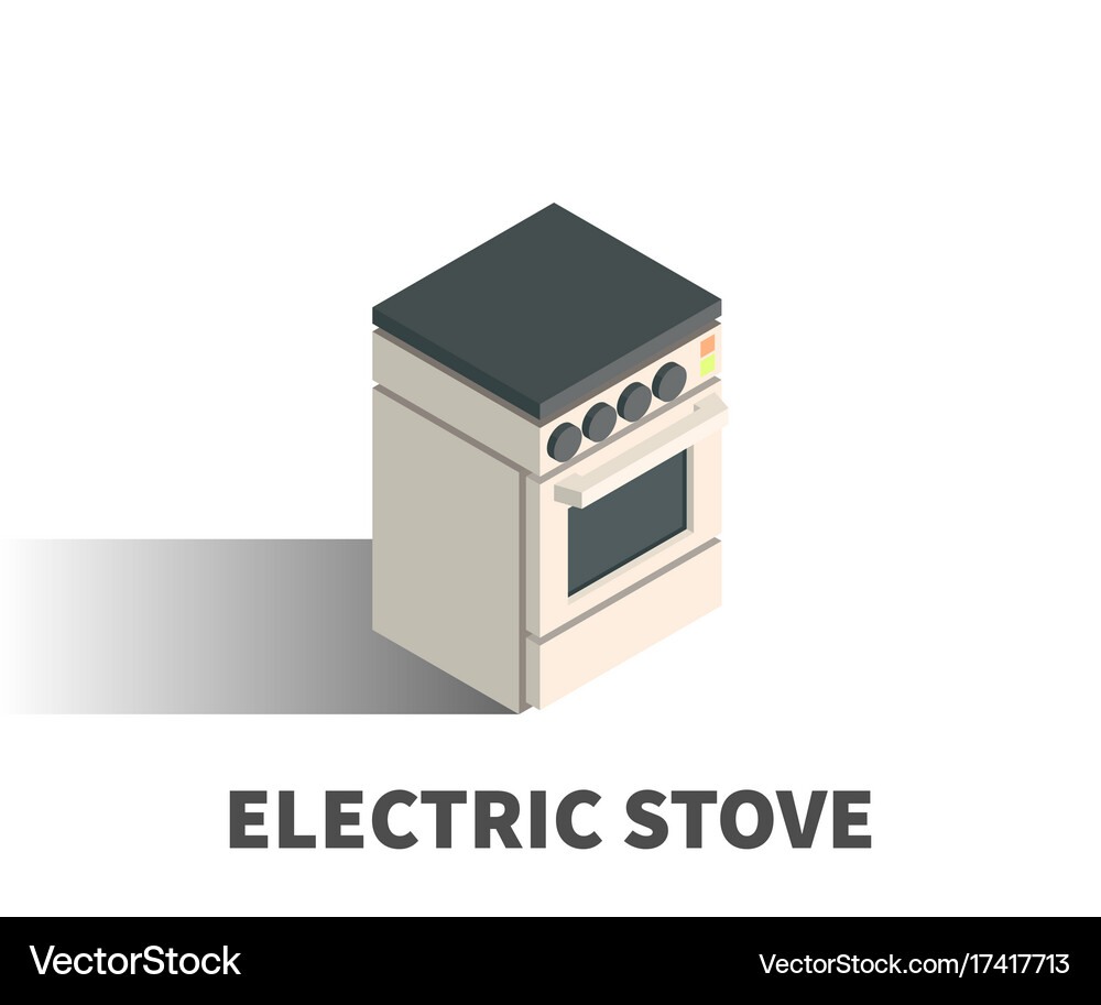 Electric stove icon symbol Royalty Free Vector Image