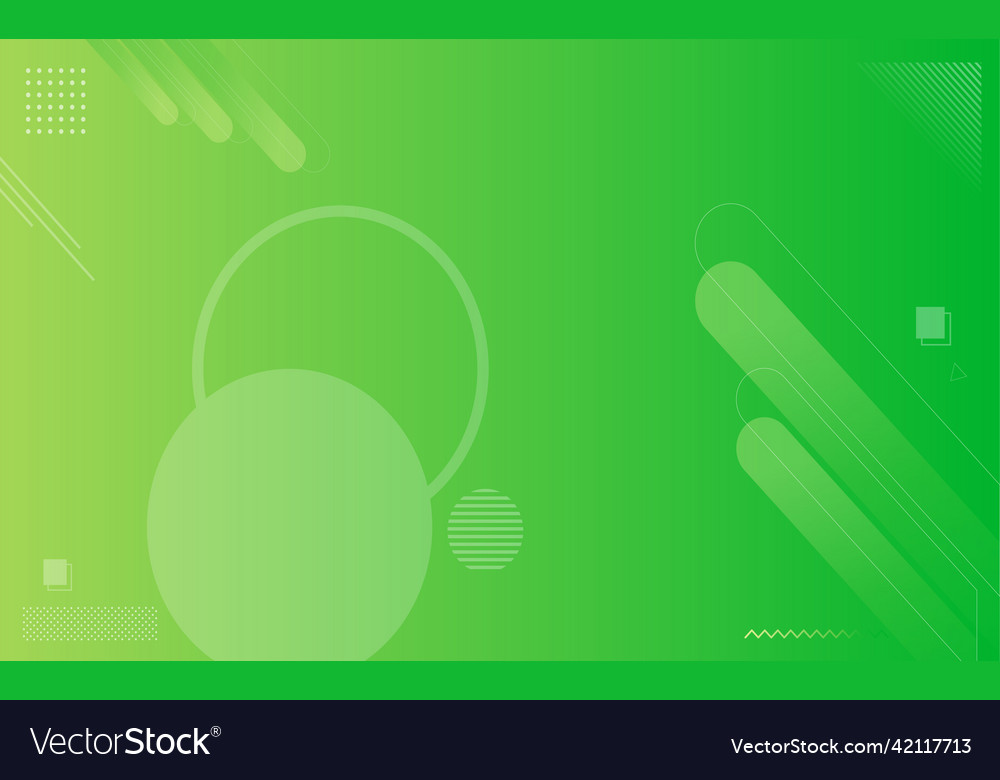 Gradient geometric shape background - green Vector Image