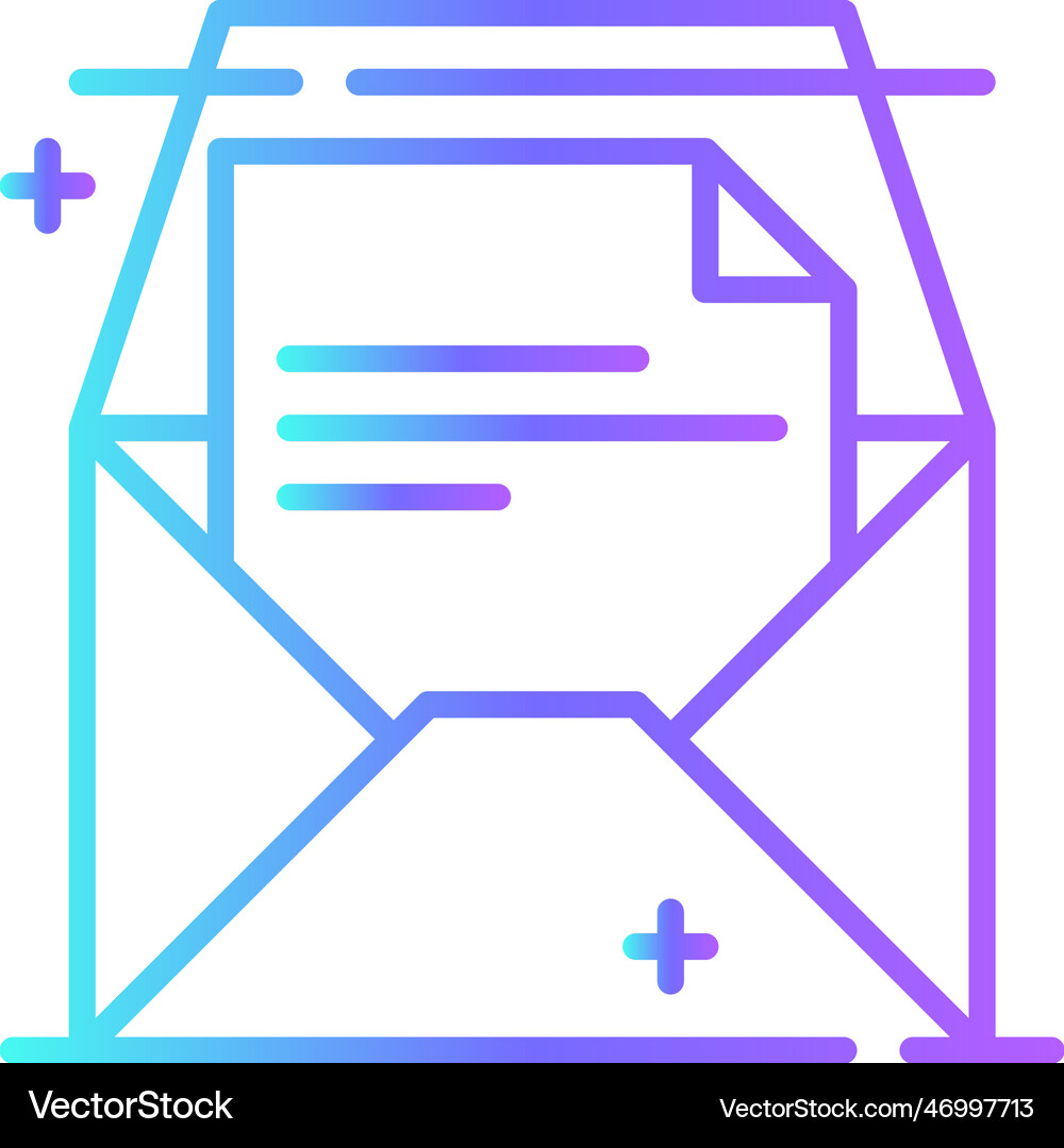 Message or email business and office icon with Vector Image