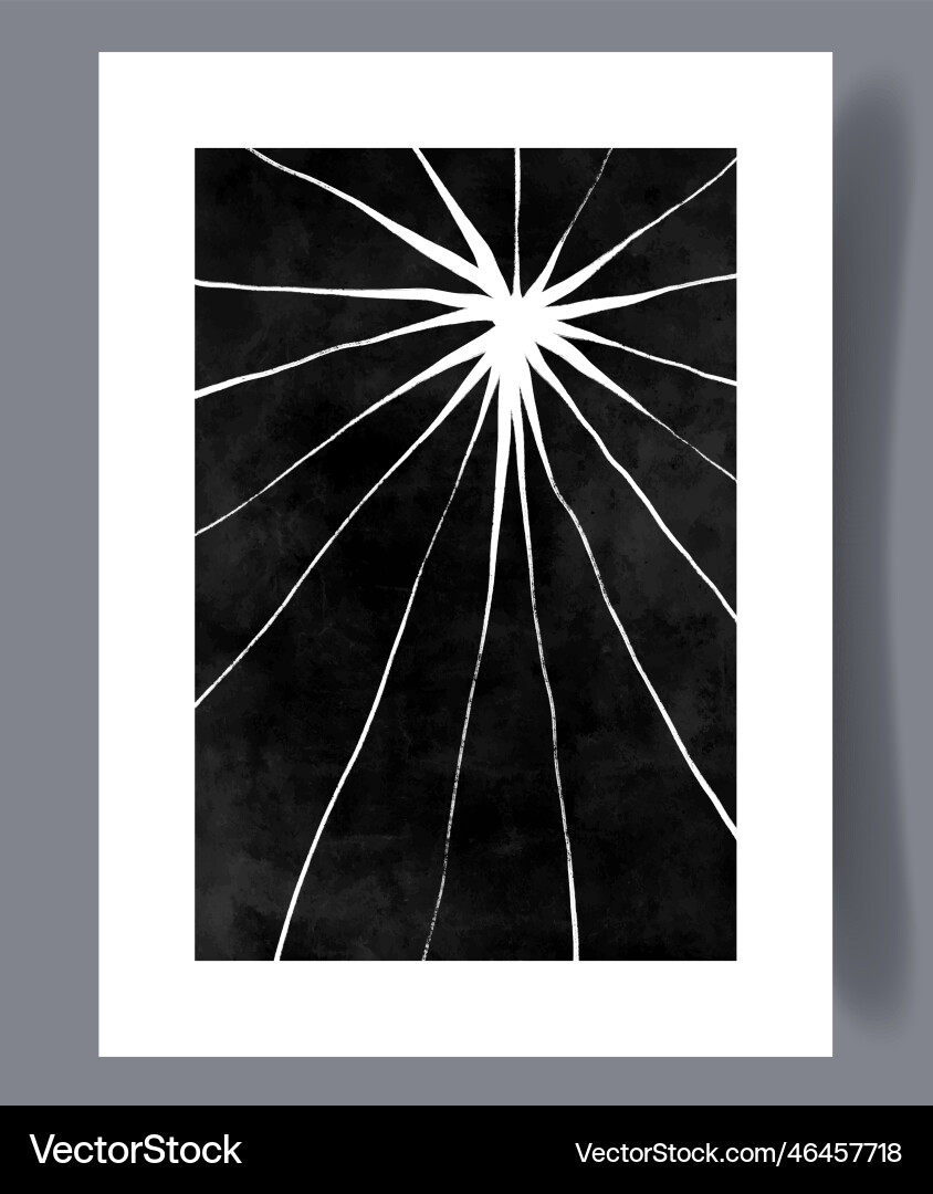 Abstract crack broken tracery wall art print Vector Image