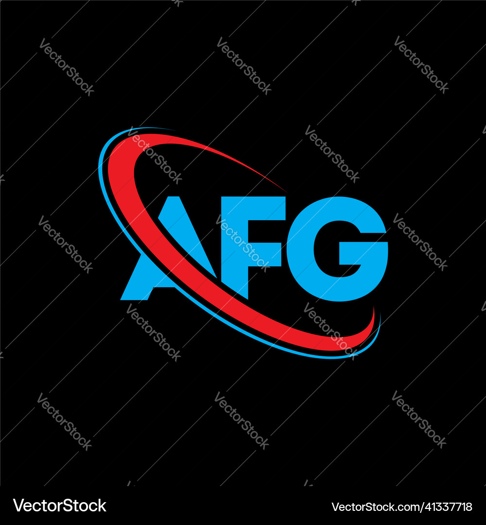 Afg logo letter letter logo design Royalty Free Vector Image