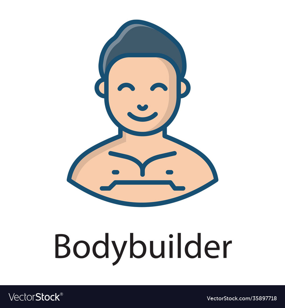 Bodybuilder Royalty Free Vector Image - VectorStock