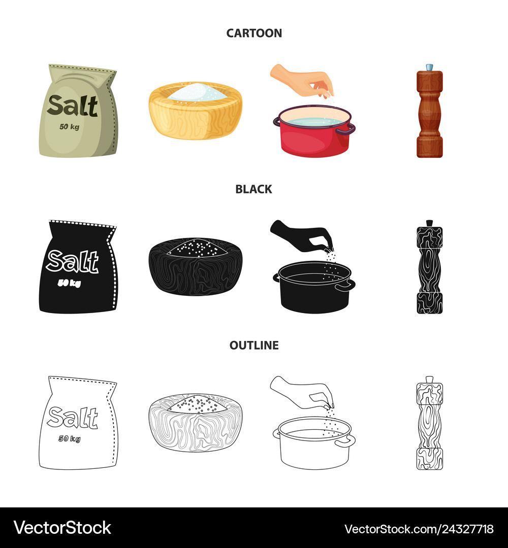 Cooking and sea symbol set Royalty Free Vector Image