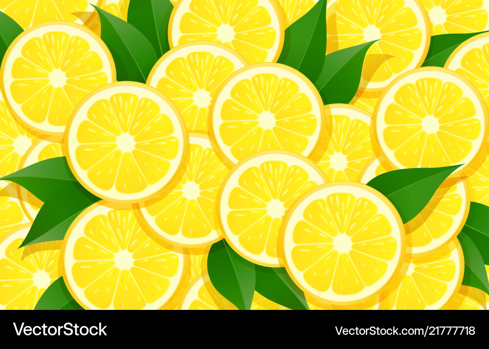 Lemon and leaf citrus Royalty Free Vector Image