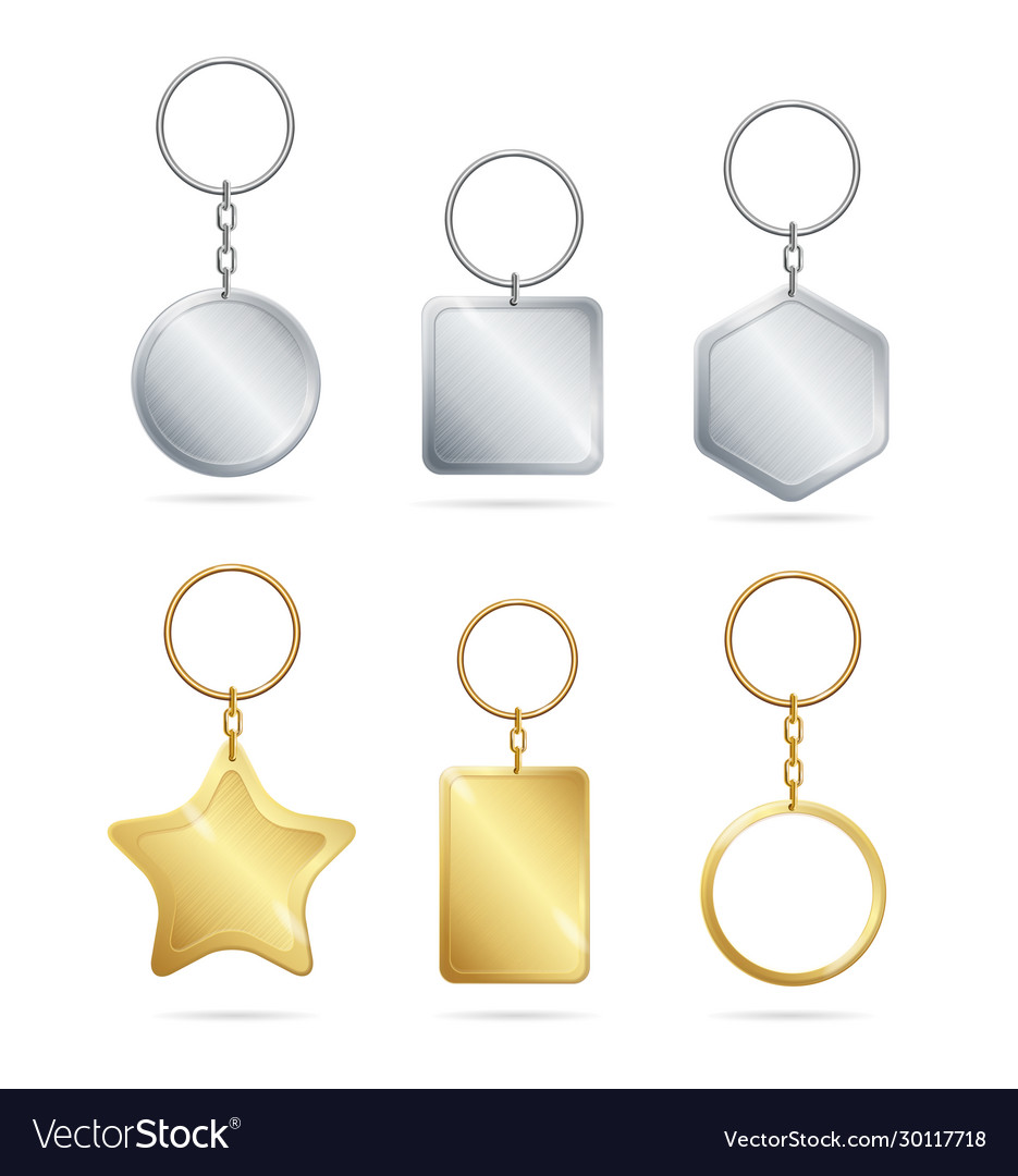 Realistic Detailed 3d Empty Template Shiny Golden Vector Image