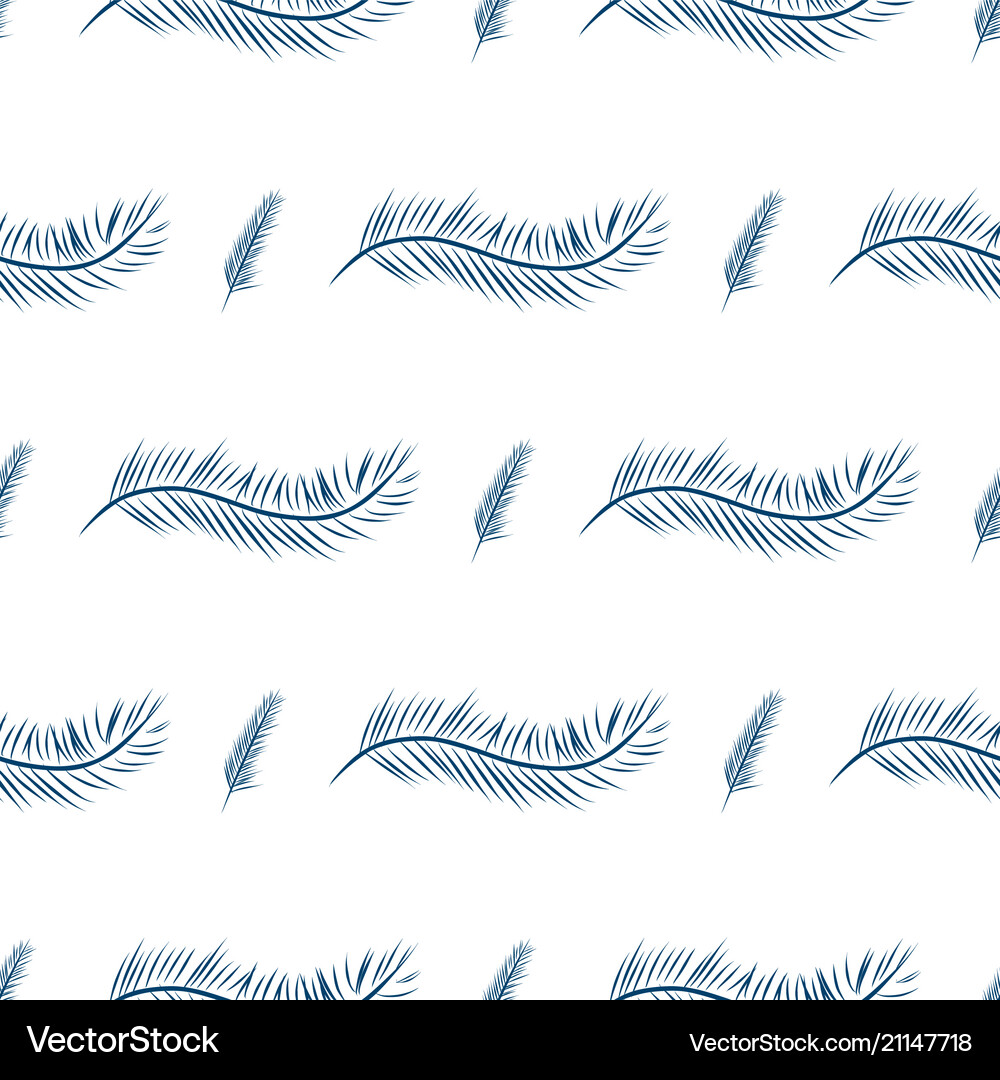 Seamless abstract of feather conceptual canvas Vector Image