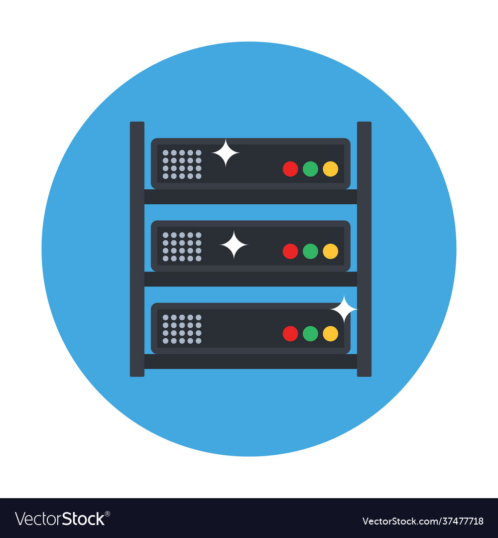 Server rack Royalty Free Vector Image - VectorStock