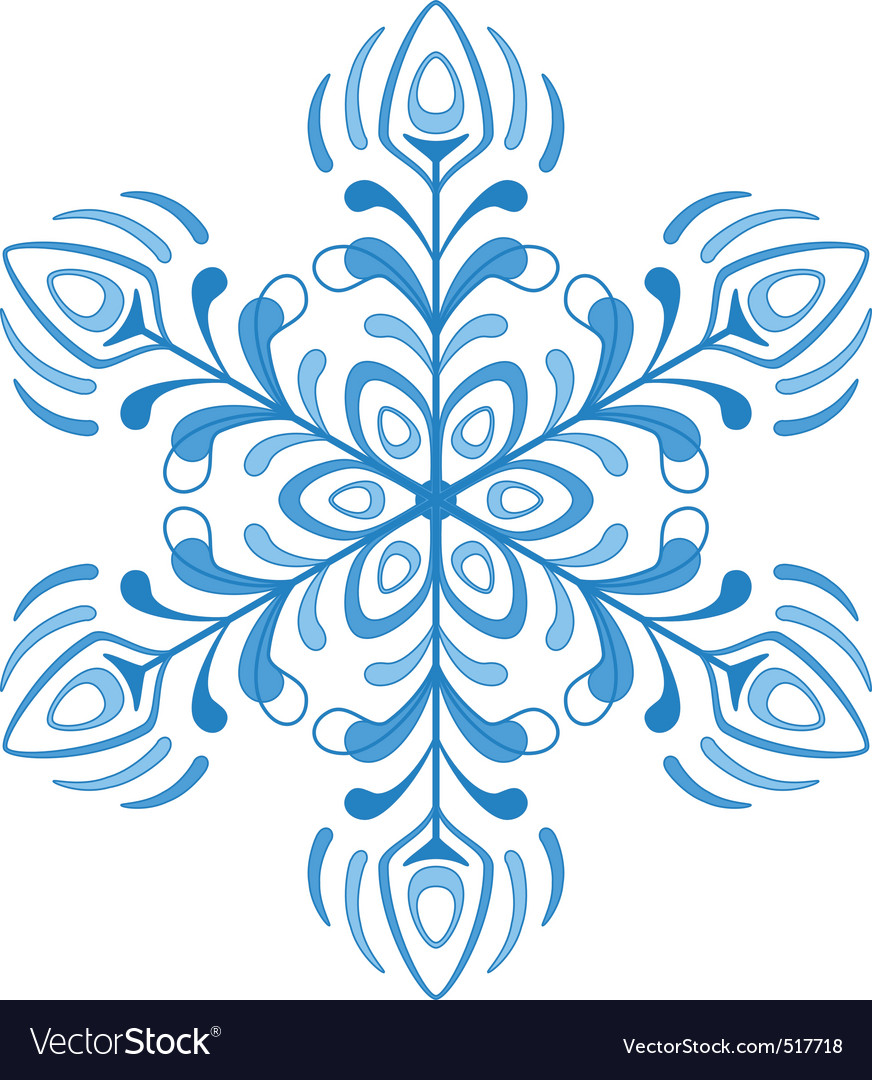 Snowflake Royalty Free Vector Image - VectorStock Snowflake Royalty Free Vector Image - VectorStock