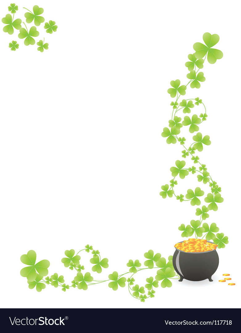 St. Patrick's Day Shamrock Pattern Royalty Free Vector Image