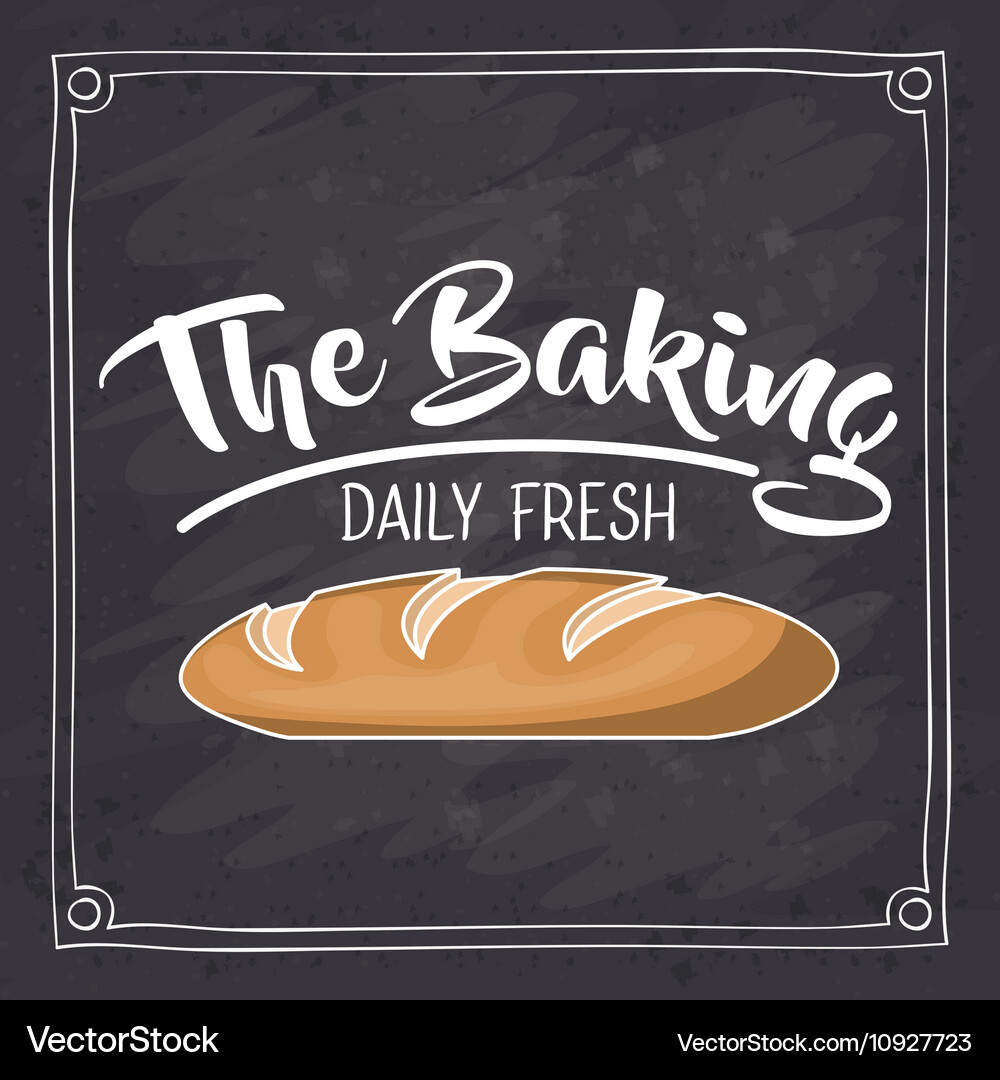 Bread of bakery food design Royalty Free Vector Image