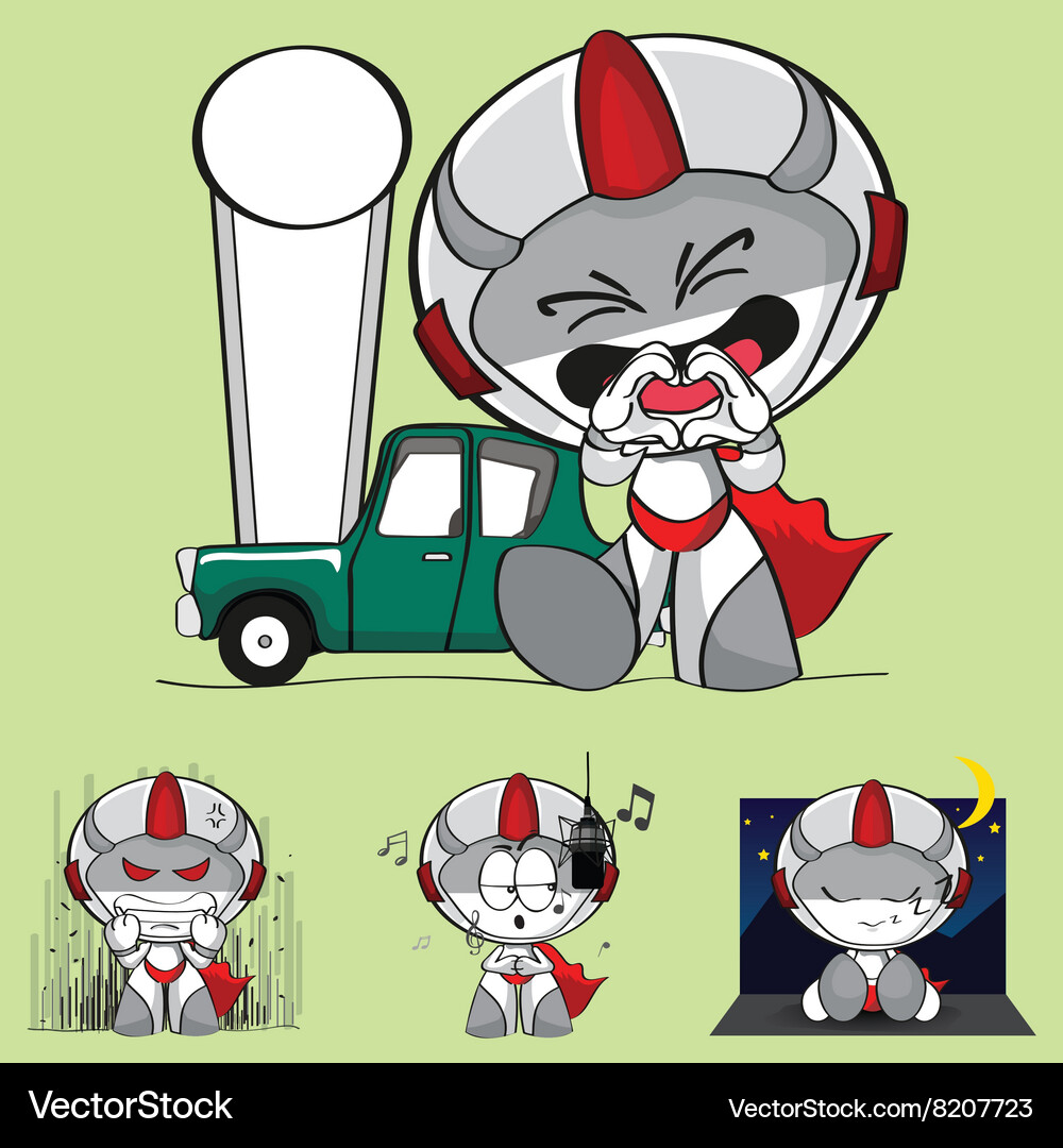 Cartoon super Royalty Free Vector Image - VectorStock