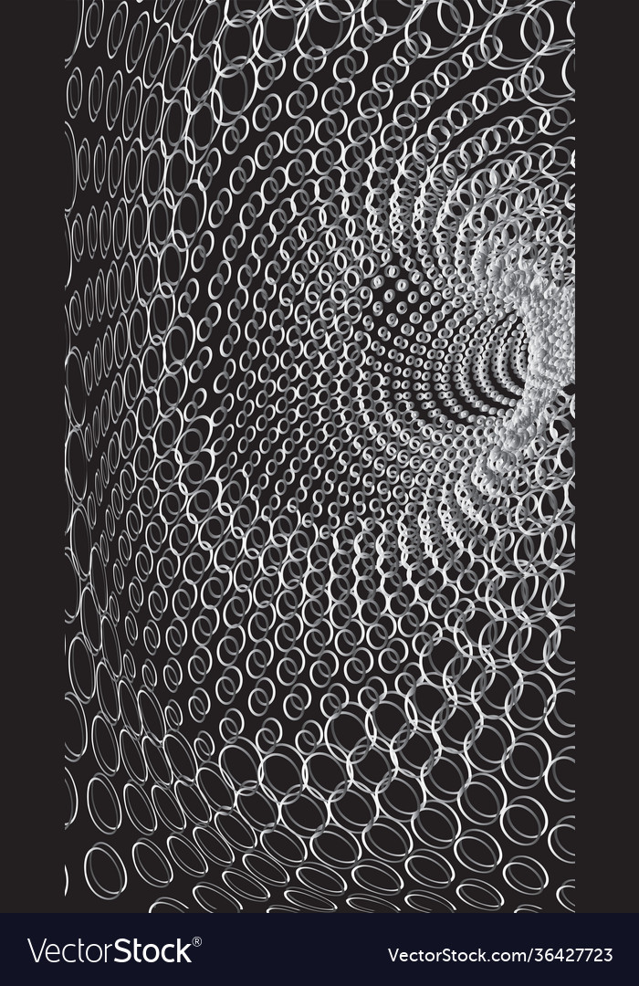 Dotted halftone spiral pattern or texture Vector Image