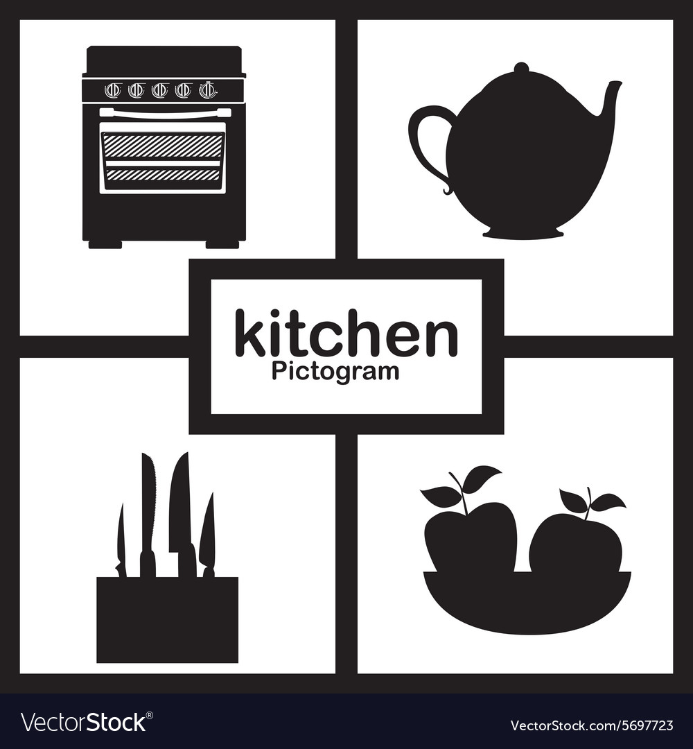 Kitchen design Royalty Free Vector Image - VectorStock