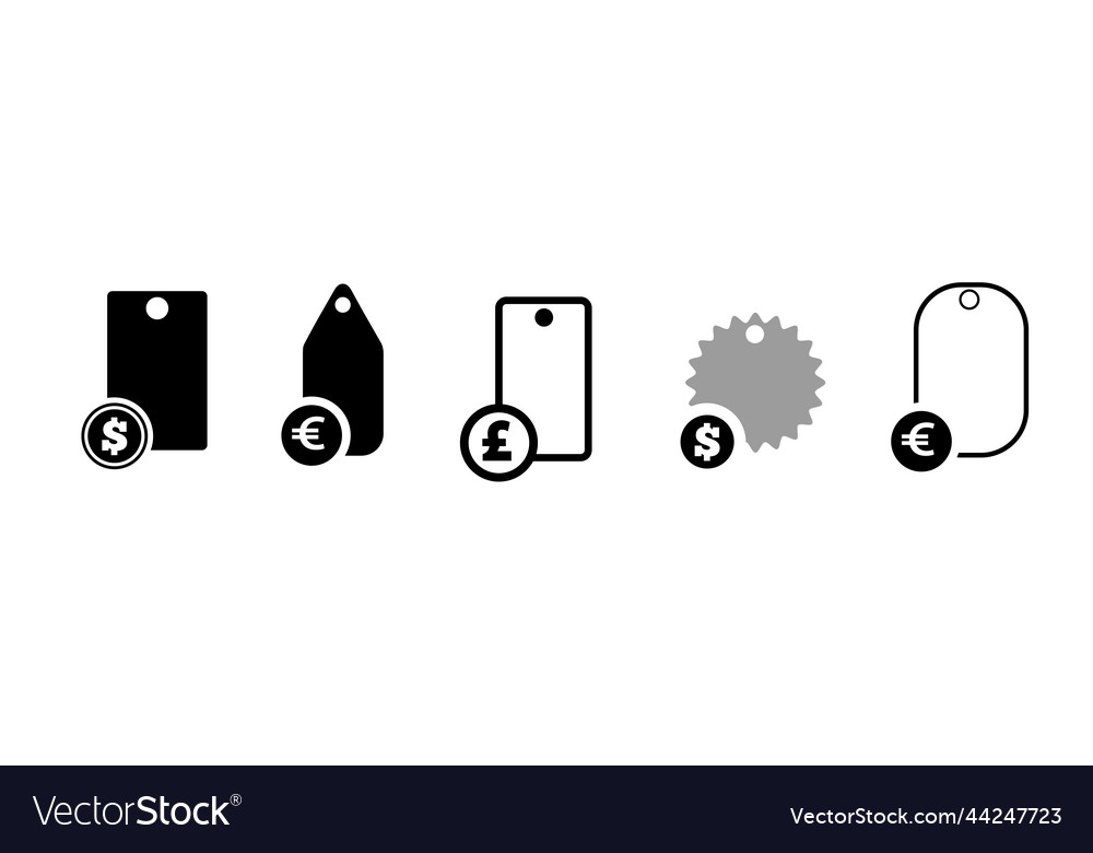 Price tag icon sale label icon Royalty Free Vector Image