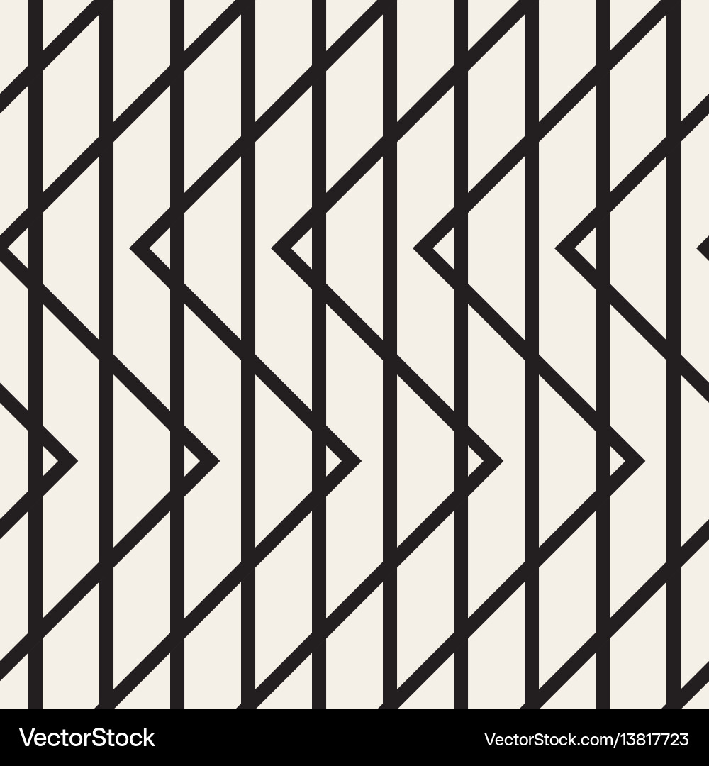 Zigzag lines geometric seamless pattern Royalty Free Vector