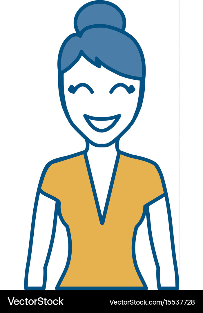 Cartoon woman icon Royalty Free Vector Image - VectorStock