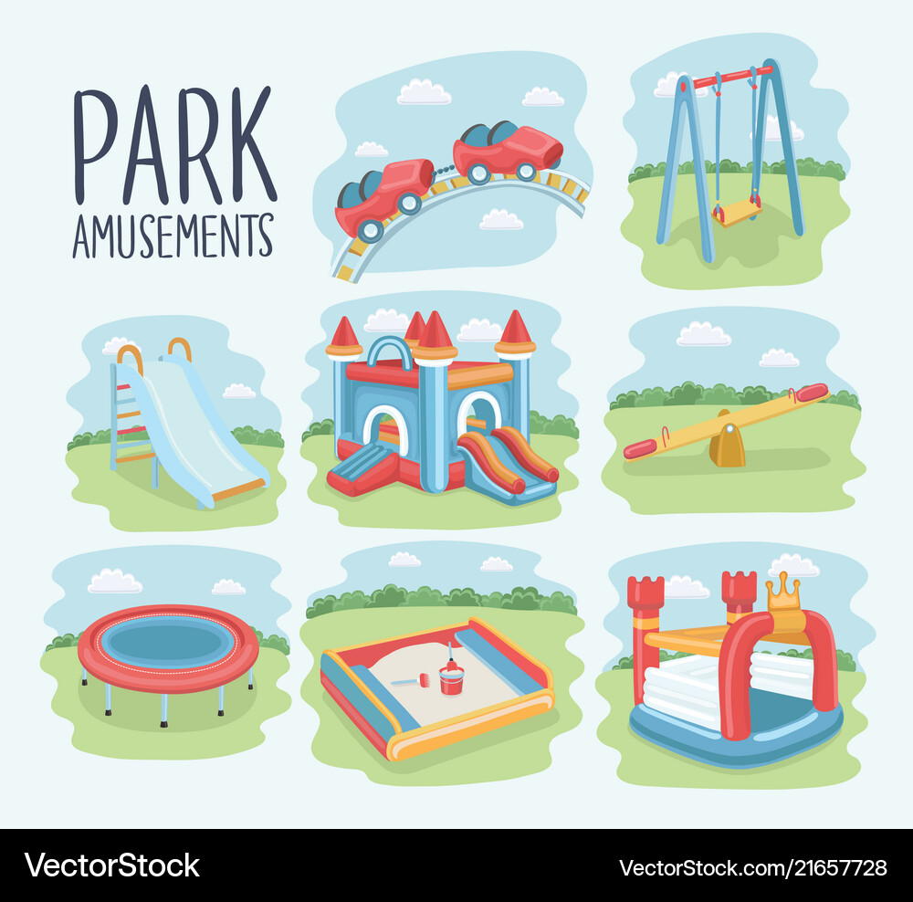 Children's Playground Elements Royalty Free Vector Image