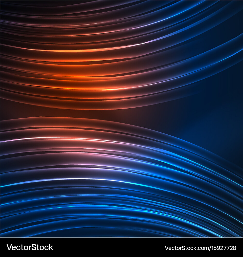 Glowing futuristic lines Royalty Free Vector Image