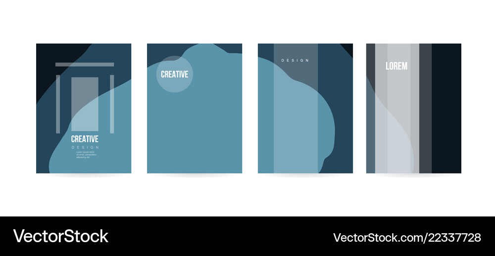 Minimal cover concept for brochure or card design Vector Image