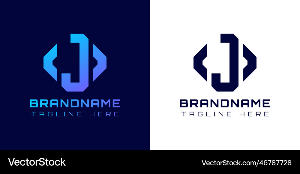 Modern letter j arrow logo suitable for any Vector Image