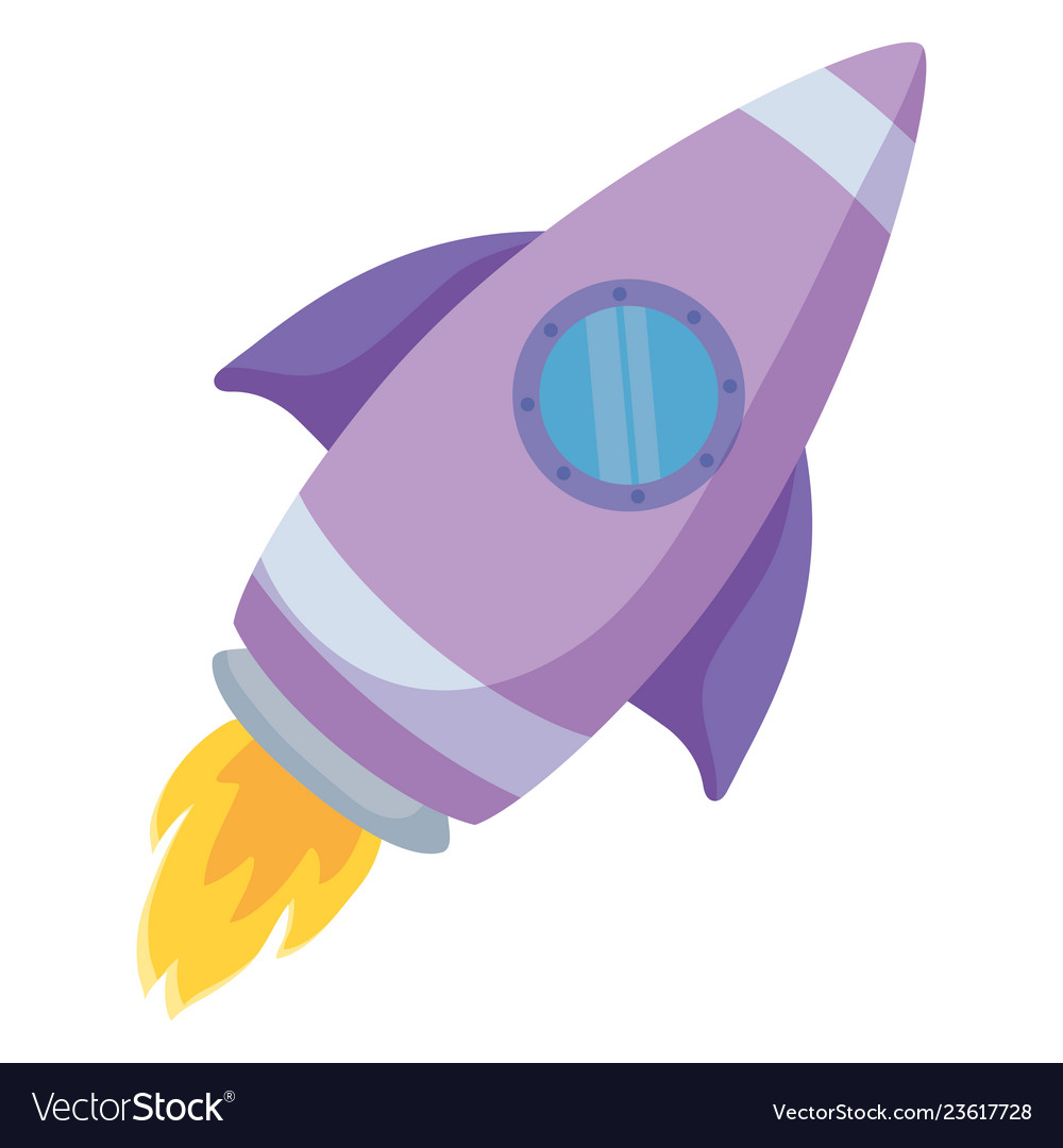 Rocket space design Royalty Free Vector Image - VectorStock