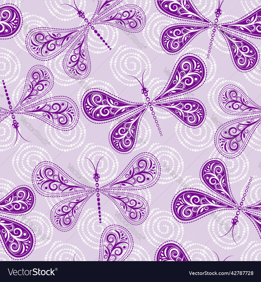 Seamless spring pattern with lace colorful Vector Image