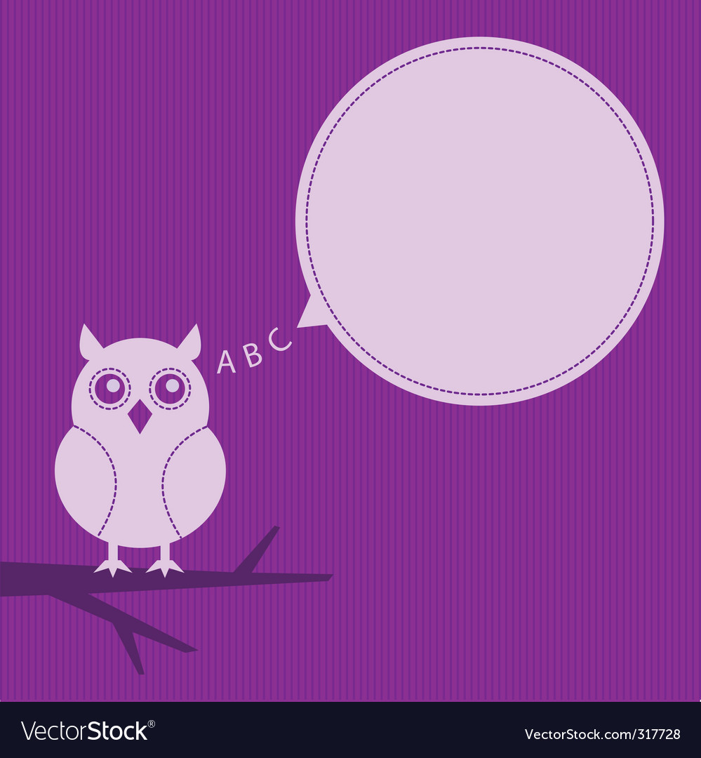 Thinking owl Royalty Free Vector Image - VectorStock