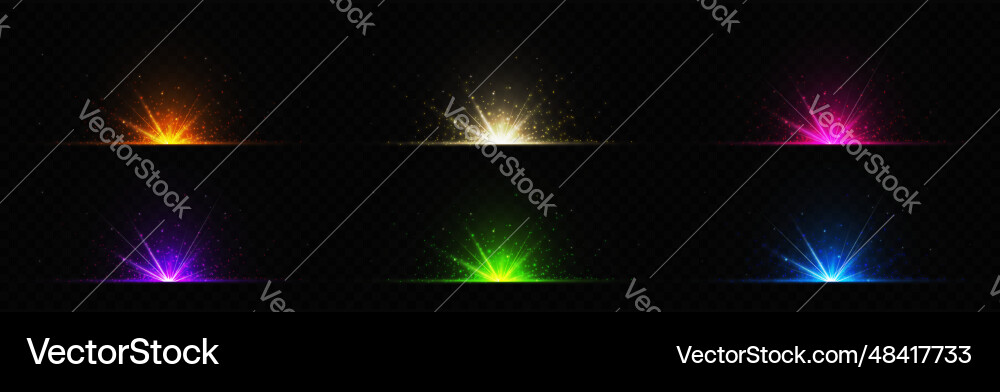 Abstract glow star or sun light effect Royalty Free Vector