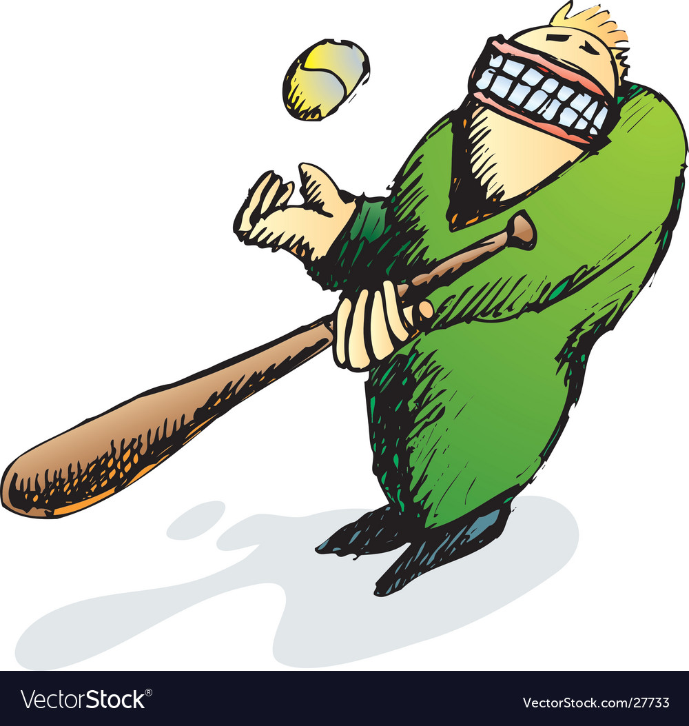 Baseball player Royalty Free Vector Image - VectorStock