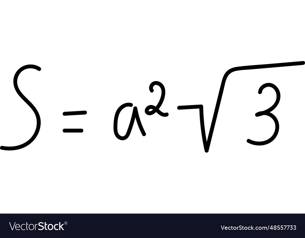 Drawn math formula Royalty Free Vector Image - VectorStock
