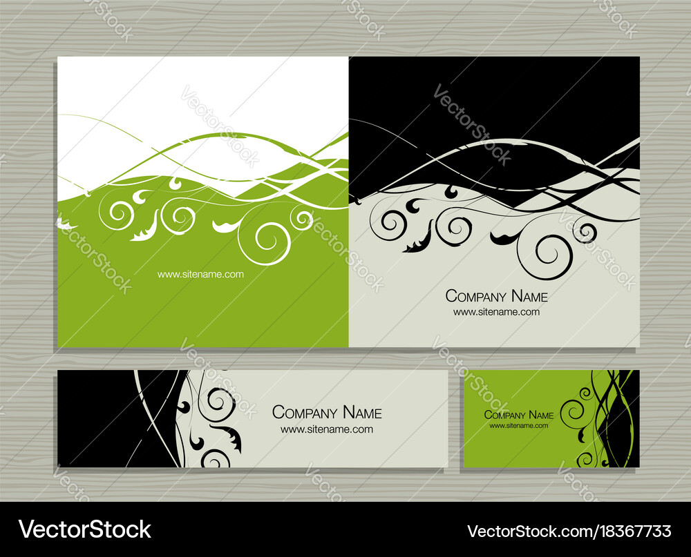 Greeting cards design floral background Royalty Free Vector