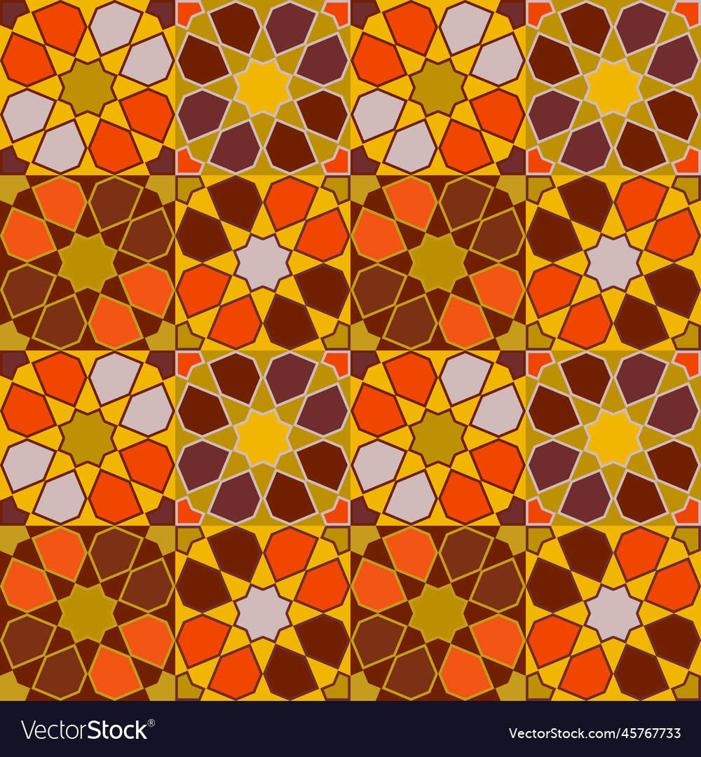 Moroccan seamless pattern morocco patchwork Vector Image