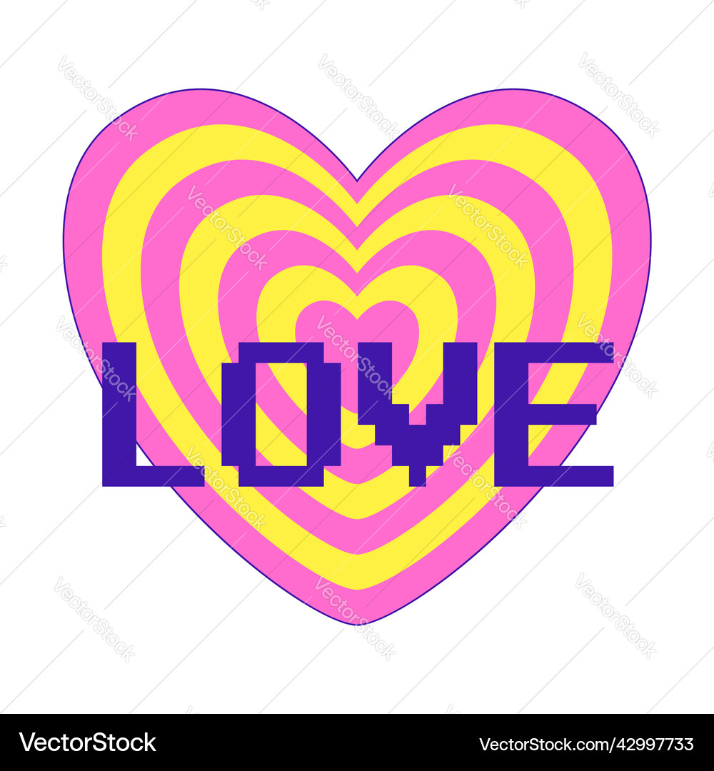 Sticker in y2k stylesticker the shape Royalty Free Vector