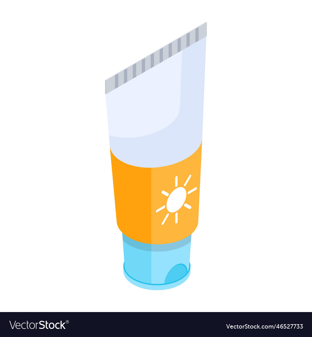 Sunblock Royalty Free Vector Image - VectorStock