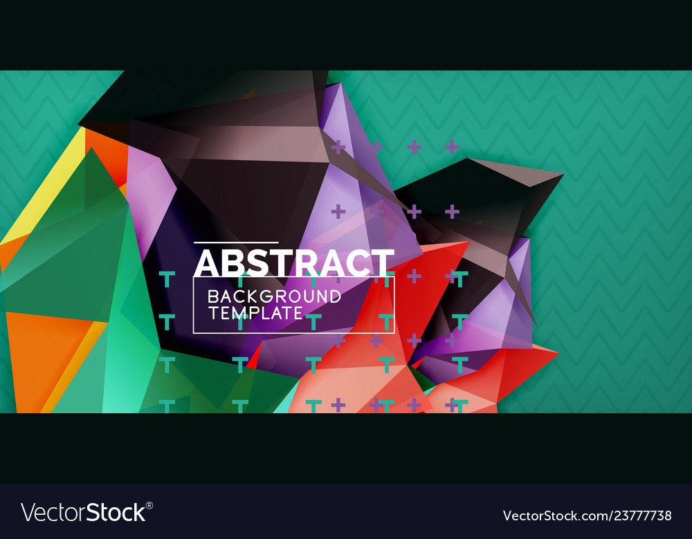 Color geometric abstract background minimal Vector Image Color geometric abstract background minimal Vector Image