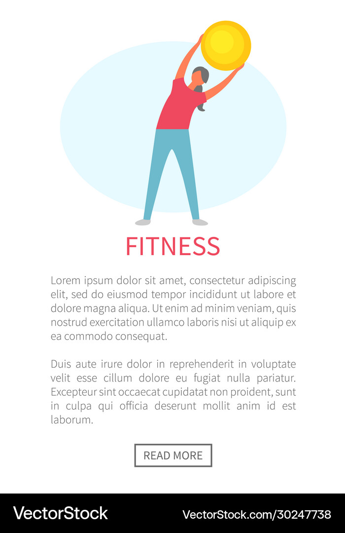 Fitness working out woman flexibility exercise Vector Image