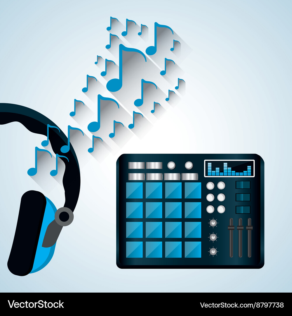 Music design isolated entertainment Royalty Free Vector