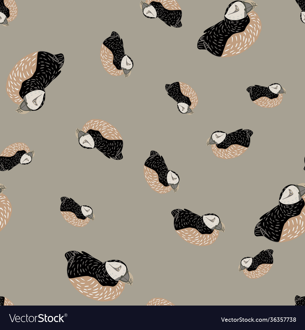 Random seamless pattern with doodle black colored Vector Image