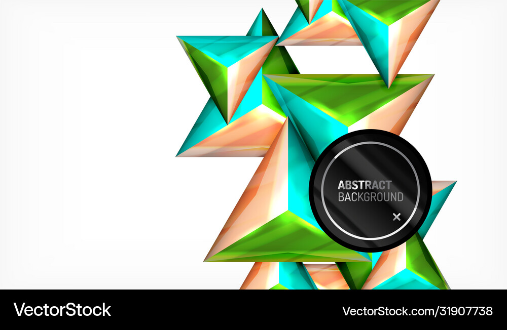 Triangle geometric abstract background Royalty Free Vector