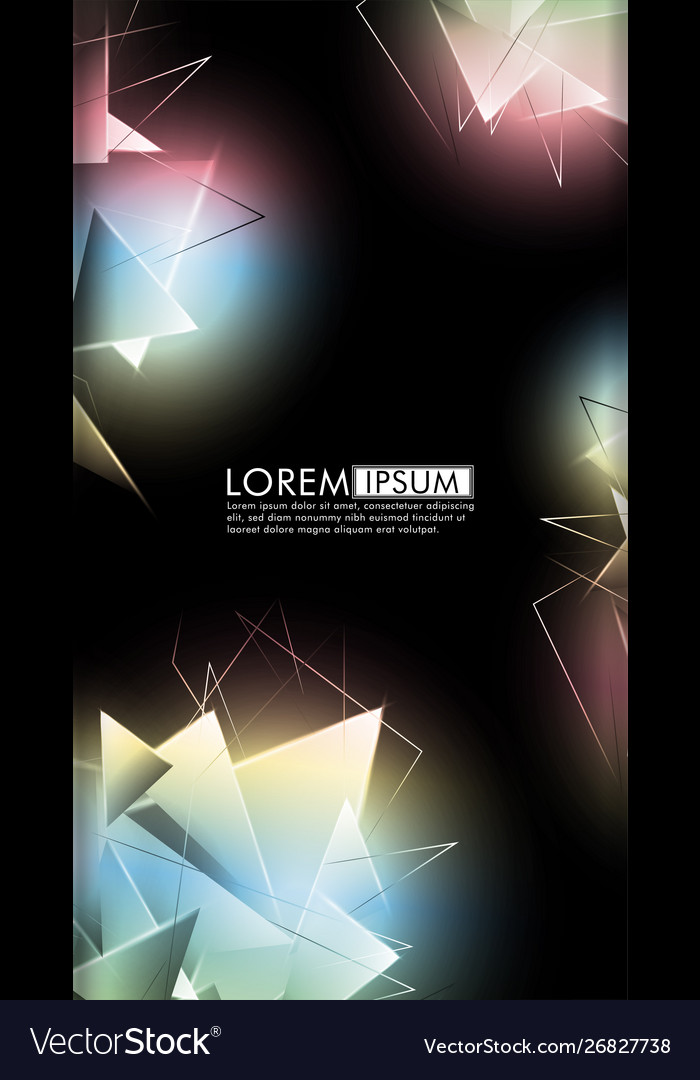 Vertical triangle background abstract composition Vector Image