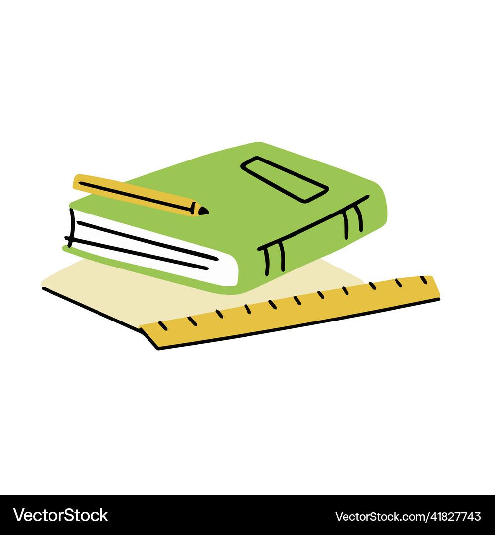 Book in cartoon style education and knowledge Vector Image