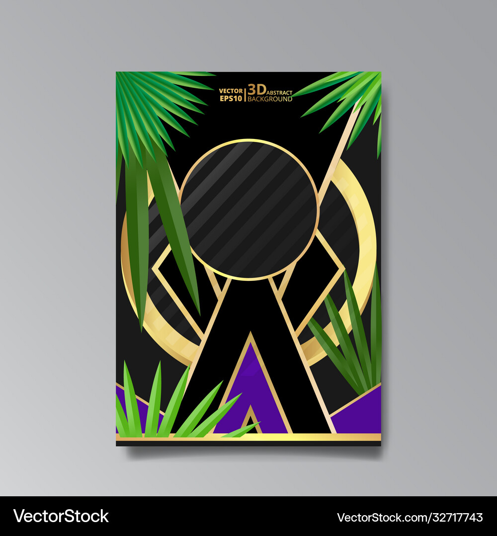 Chaos abstract geometric covers design cool Vector Image