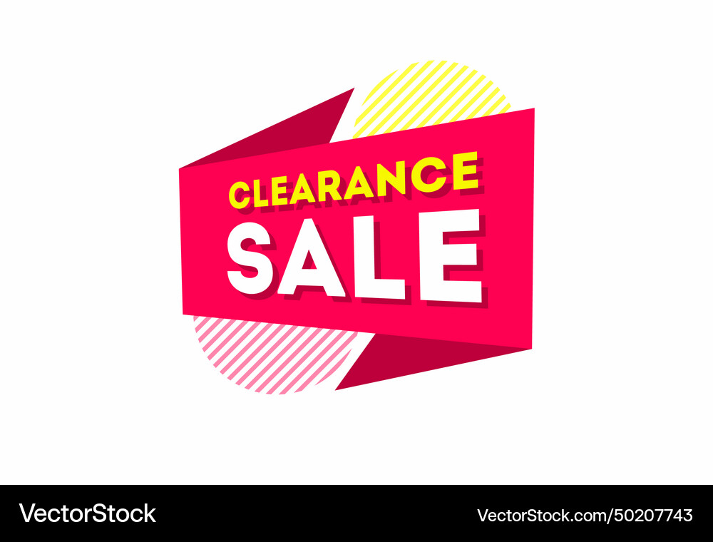 Clearance sale icon design Royalty Free Vector Image