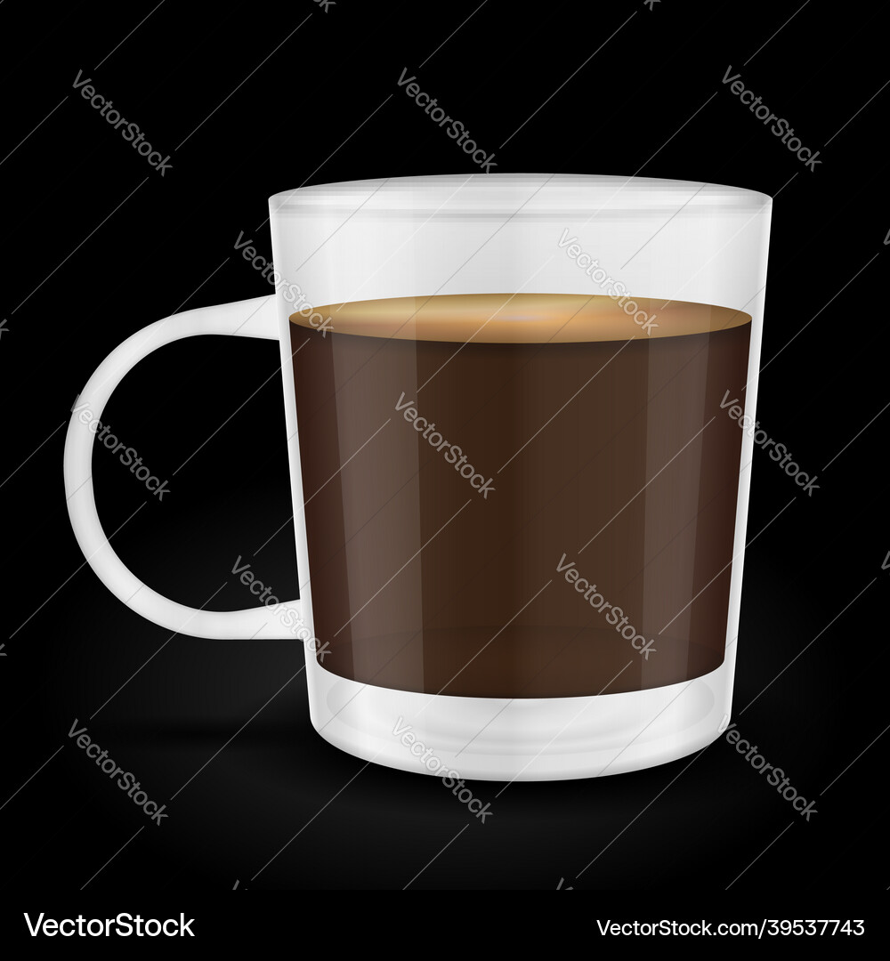 Cup of espresso coffee Royalty Free Vector Image