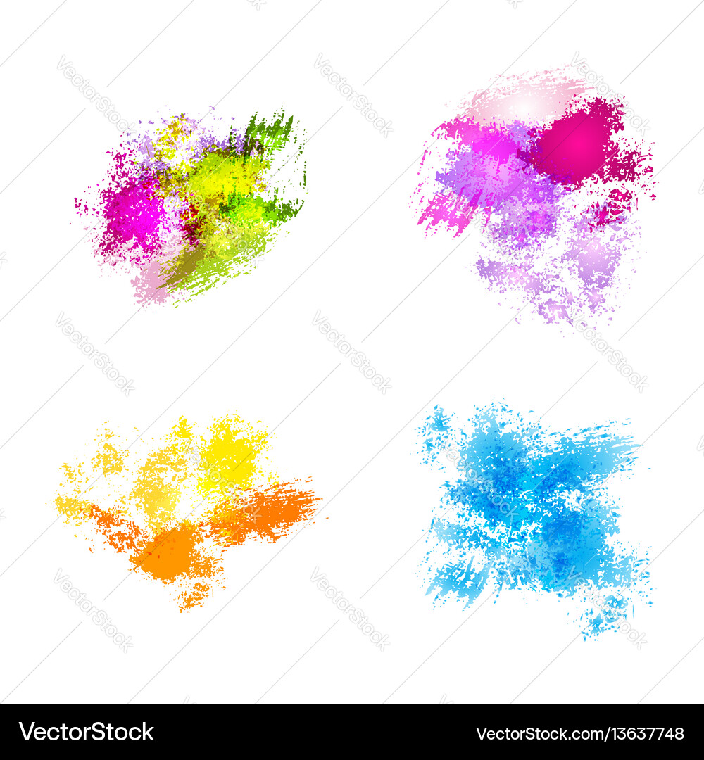 Abstract watercolor spots Royalty Free Vector Image