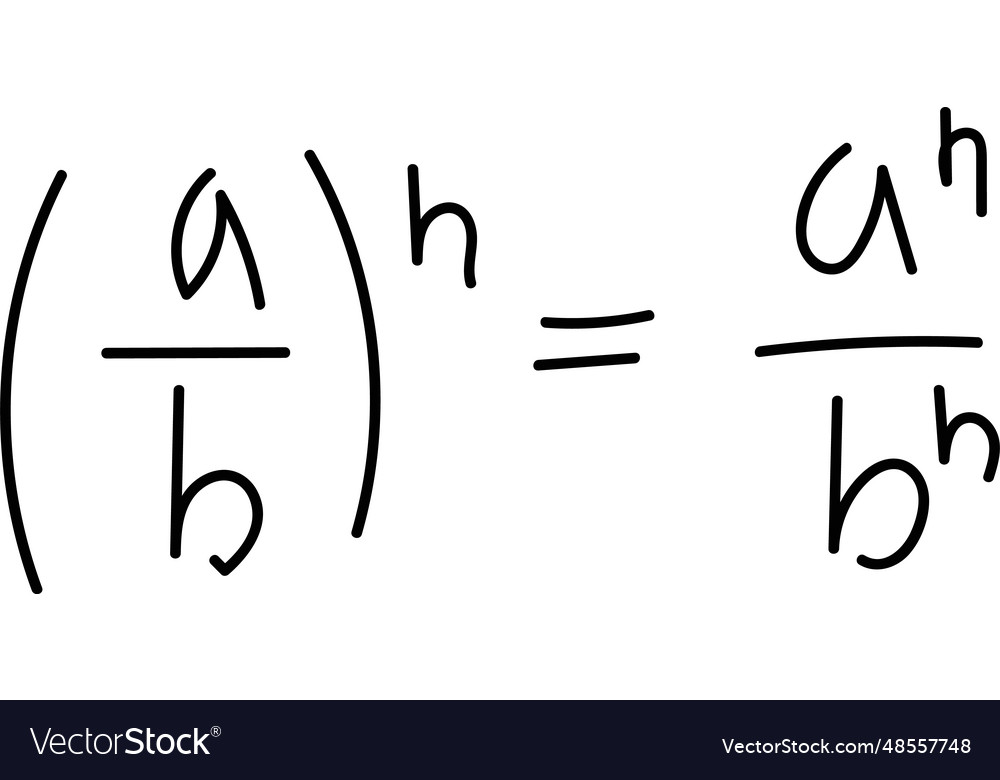 Drawn math formula Royalty Free Vector Image - VectorStock