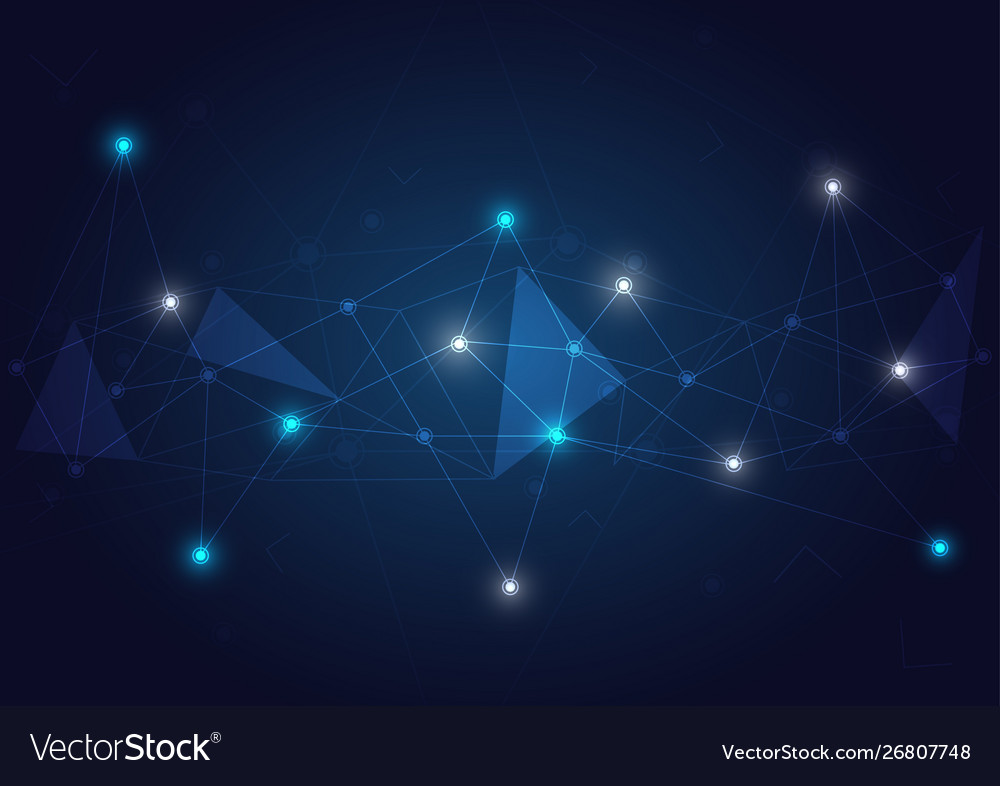 High tech technology geometric Royalty Free Vector Image