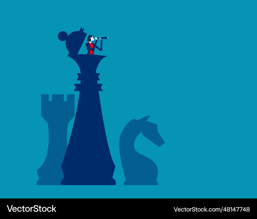 Plan ahead to win business competition success Vector Image