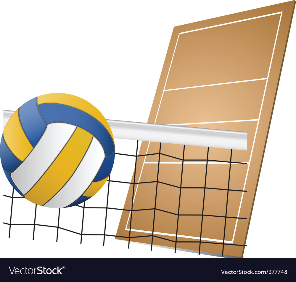 Volleyball design elements Royalty Free Vector Image